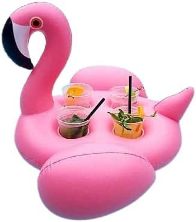 Inflatable Floating Drink Holder, Flamingo Coasters Cup Holders with 4 ...