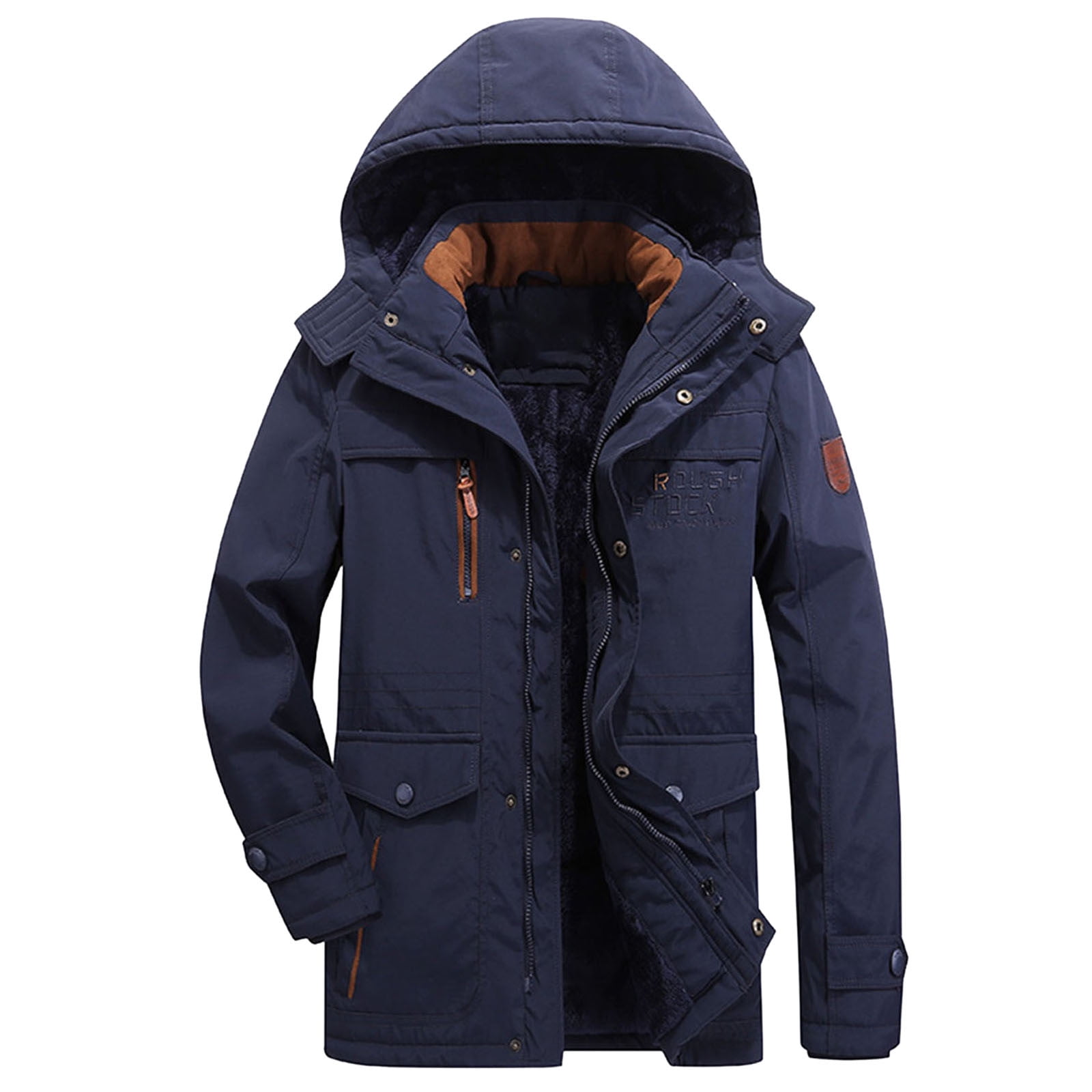 Click here for Kisingrit Mens Winter Thickened Padded Hooded Jack... prices