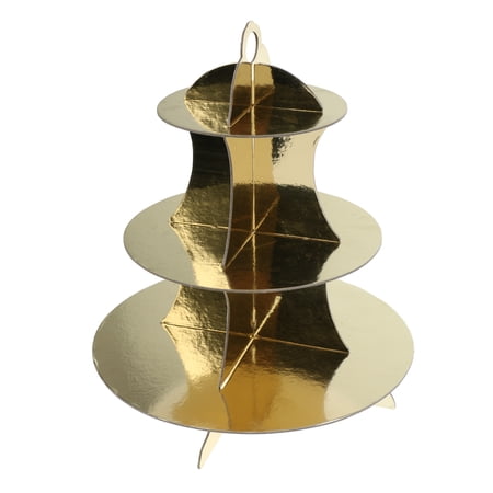 3 Tier Disposable Cupcakes Stand Canape Holder Wedding Birthday Xmas ...