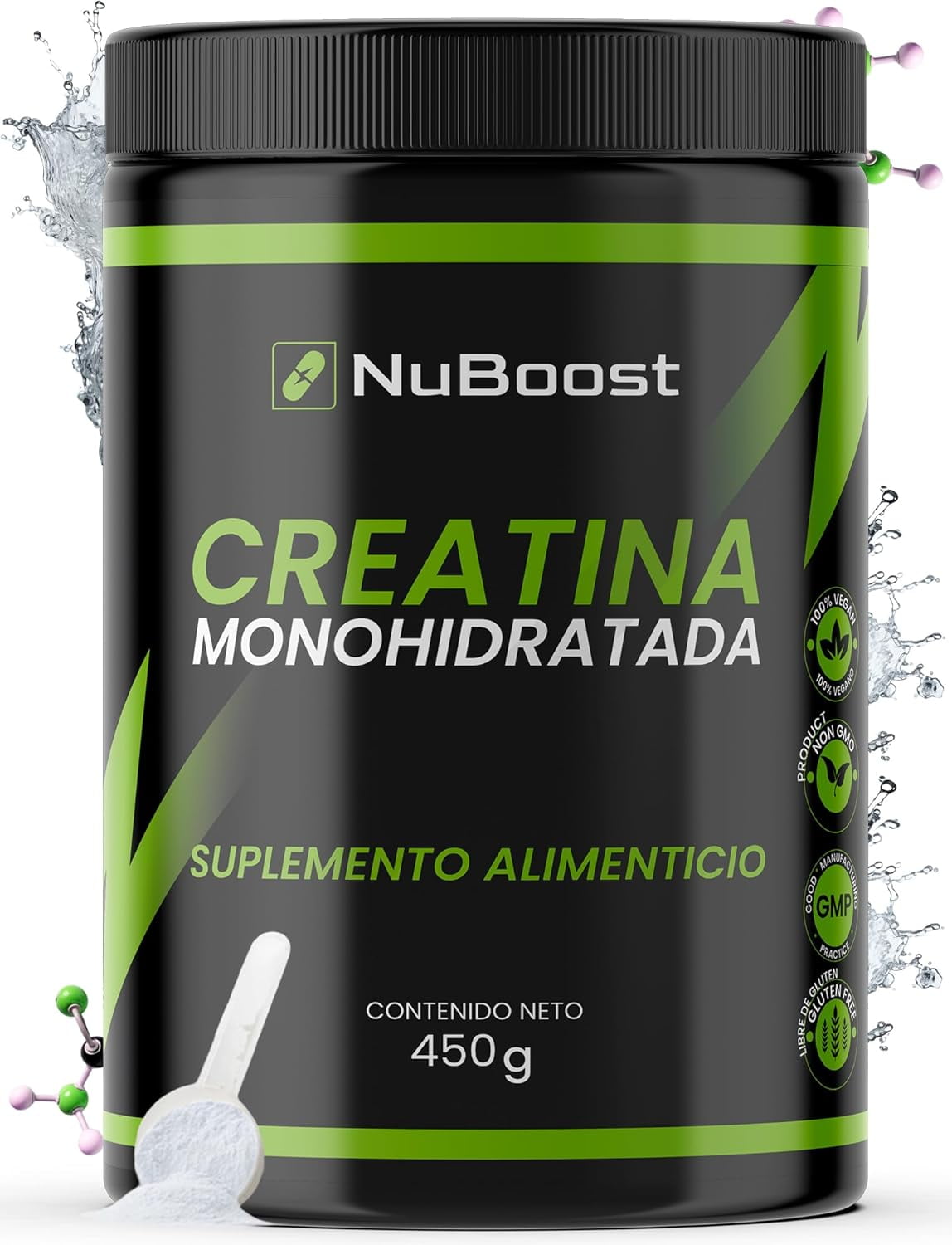 Creatina Monohidratada para hombres y mujeres, 90 raciones, 5g por ...
