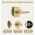 Mega Handles | Glamor Privacy Door Lever | Satin Brass - Walmart.com