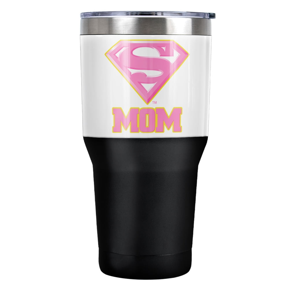 Superman - Logo Official Super Mom Pink Stainless Steel Tumbler 30 oz ...