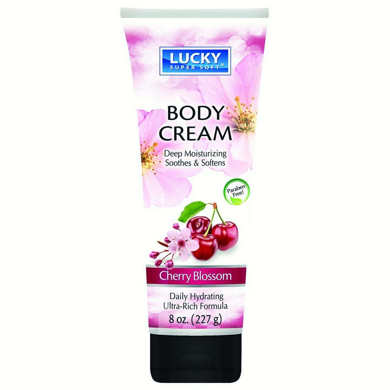 Lucky Super Soft Cherry Blossom Daily Body Cream. Deep Moisturizing ...