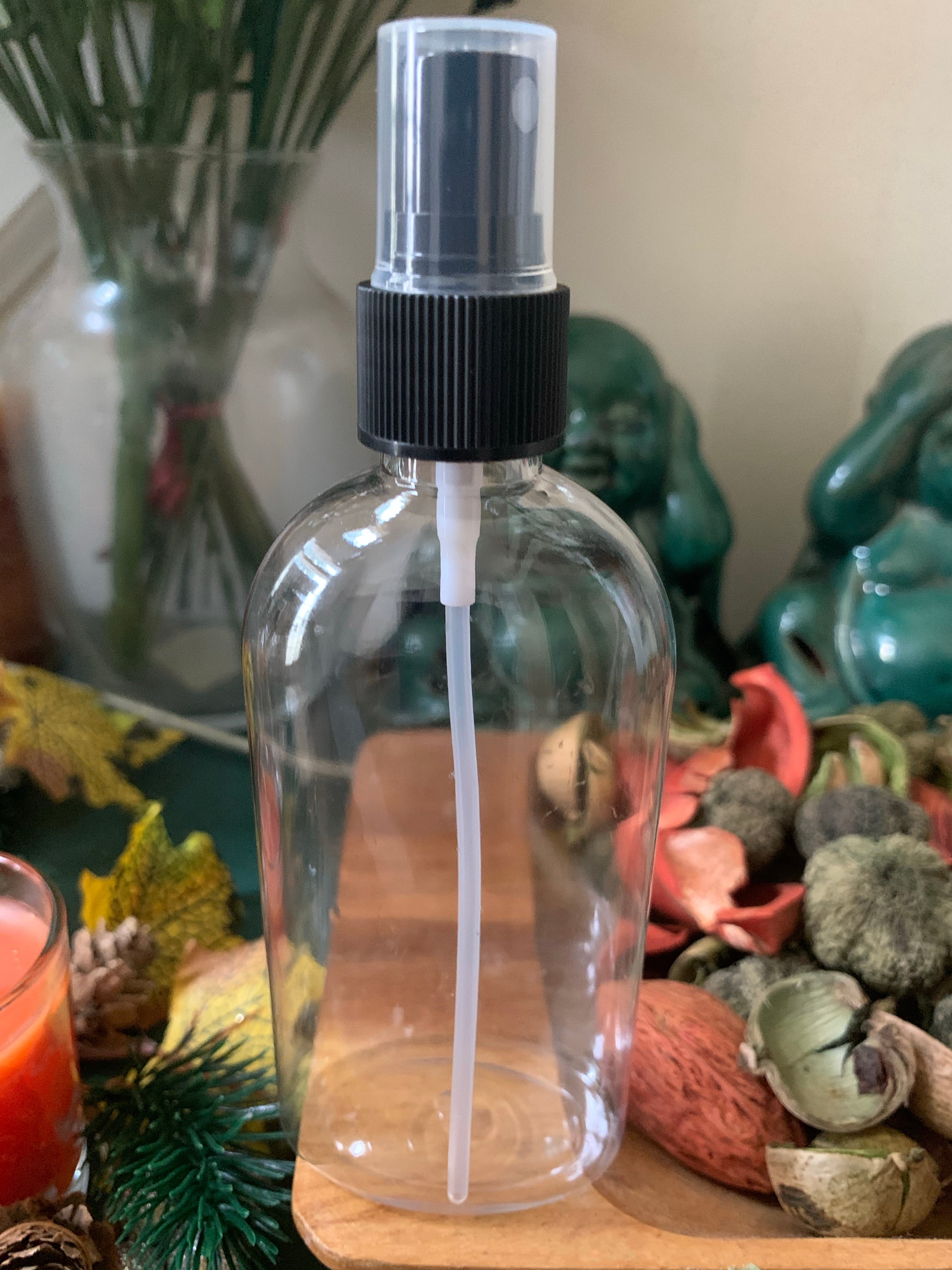 Clear Oval Bottles PET with Black Sprayer (pack of 50) 4oz - Walmart.com