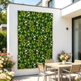 Expandable Artificial Hedge Fence Panel Faux Leaf Screen Privacy Wall ...