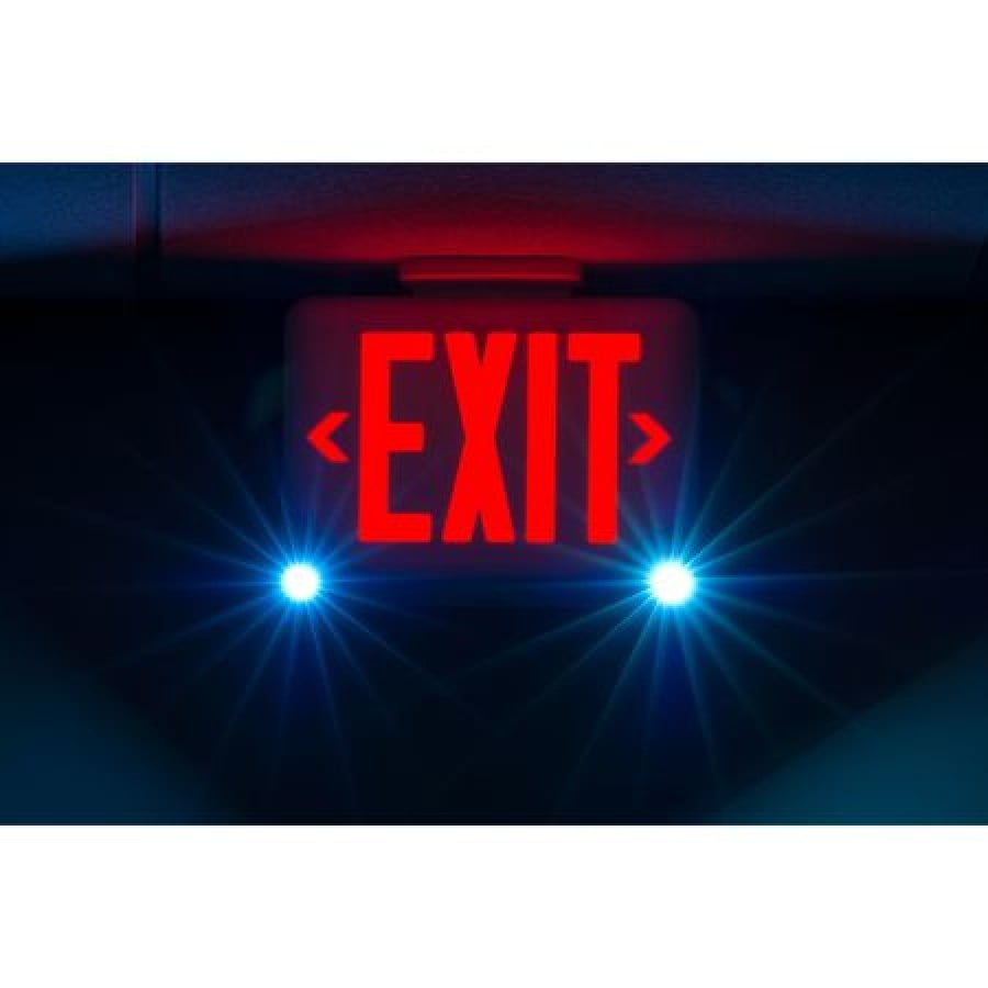 HUBBELL LIGHTING - DUAL-LITE EVCURW HUBBELL LIGHTING DUALLITE LED Exit ...