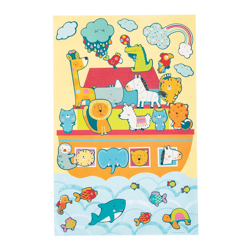 Dyo Noah'S Ark Sticker Scene - Stationery - 12 Pieces - Walmart.com ...