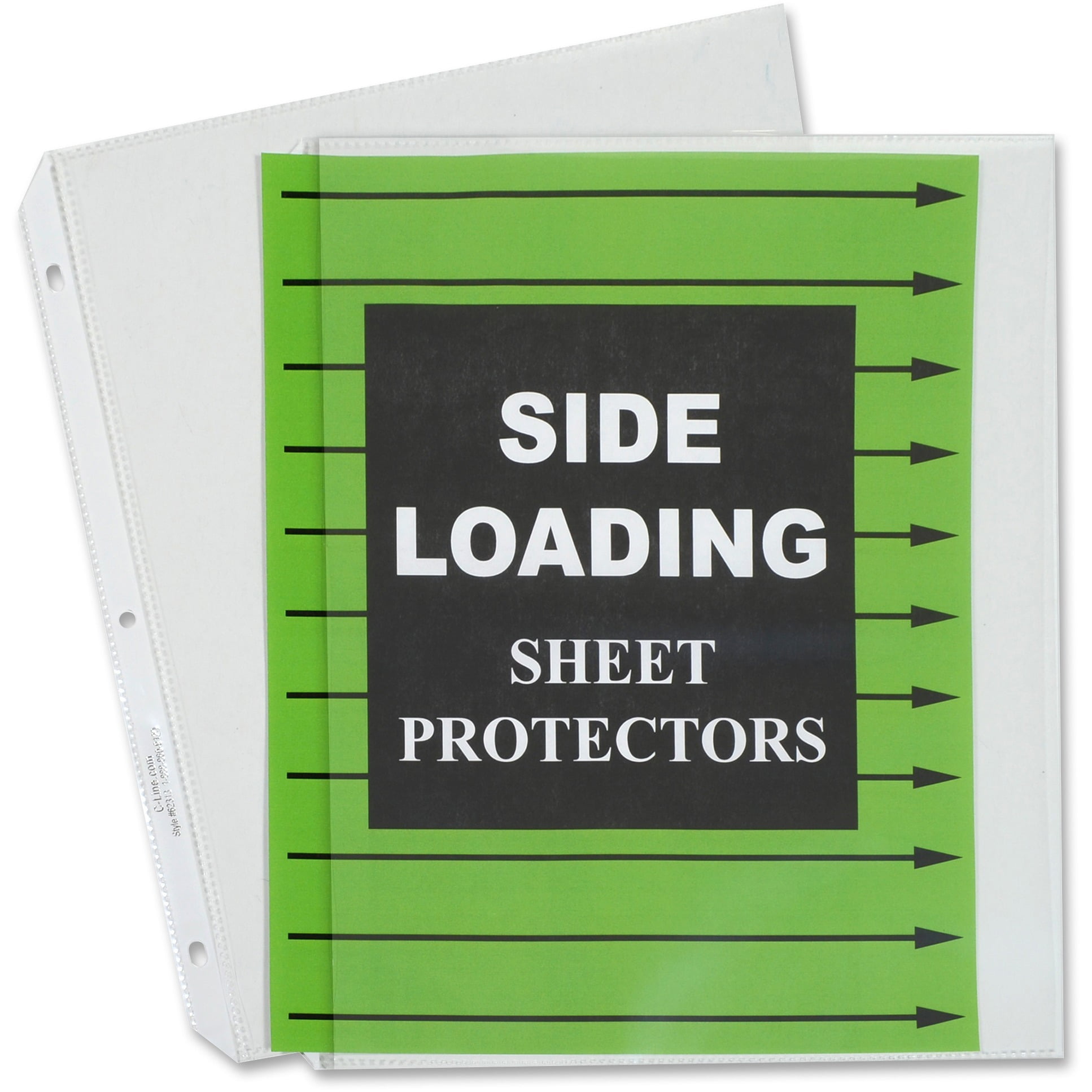 C-Line Side Loading Polypropylene Sheet Protector, Clear, 2", 11 x 8 1/ ...