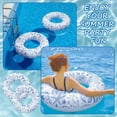 4Pcs Inflatable Pool Floats Swim Tubes 31.5 inch Beach Pool Float Tube ...