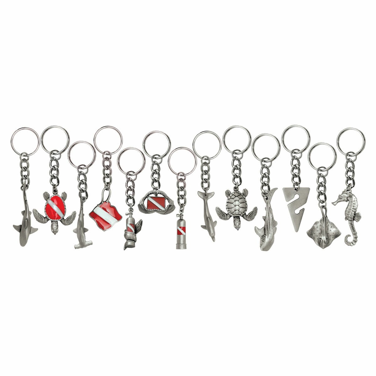 Scuba Diver Pewter KeyChain - Walmart.com