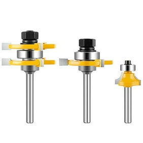 8 Bit Luthier Electric Guitar Router Bit Set - 1/2" & 1/4" Shank ...