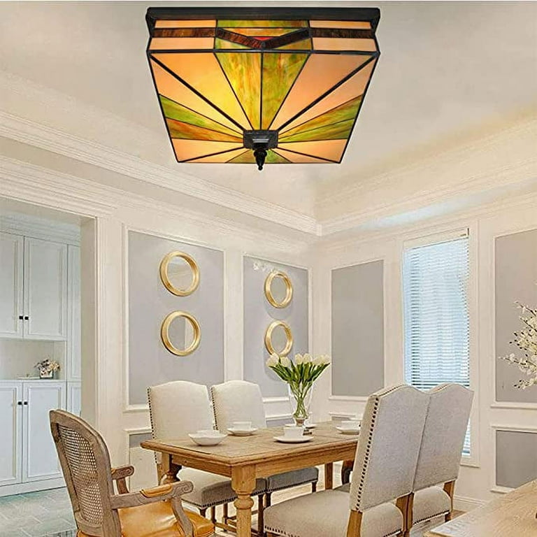 Square Mission Ceiling Light