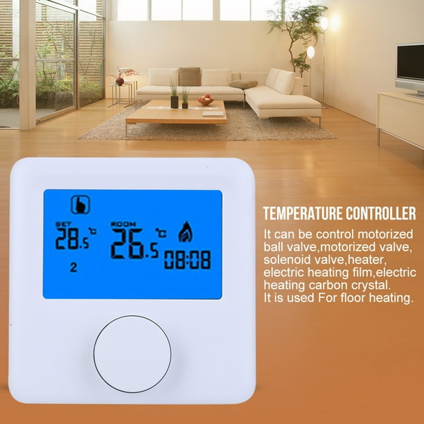 Temperature Controller,Digital LCD RF Wireless Programmable Thermostat ...