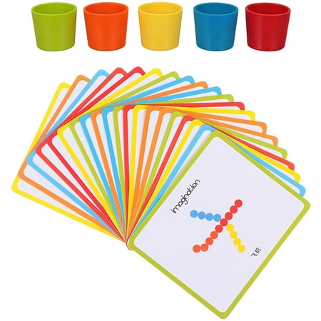 CPDD 1 Set Kids Color Matching Sorting Cup Color Sorting Toys for ...