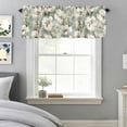 Curtain Valance for Windows, Spring Waterclor Blooming Floral Kitchen ...