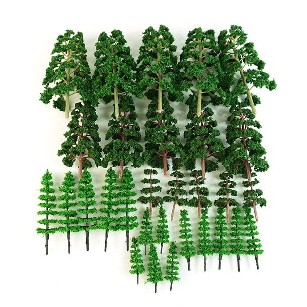 Amdohai 30pcs Artificial Mixed Model Tree Set for Train Scenery ...