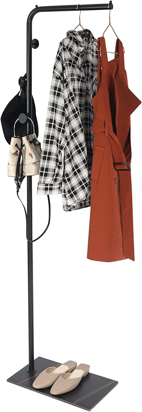 Lineslife Coat Rack Freestanding, Metal Coat Tree Stand with 3 Round ...