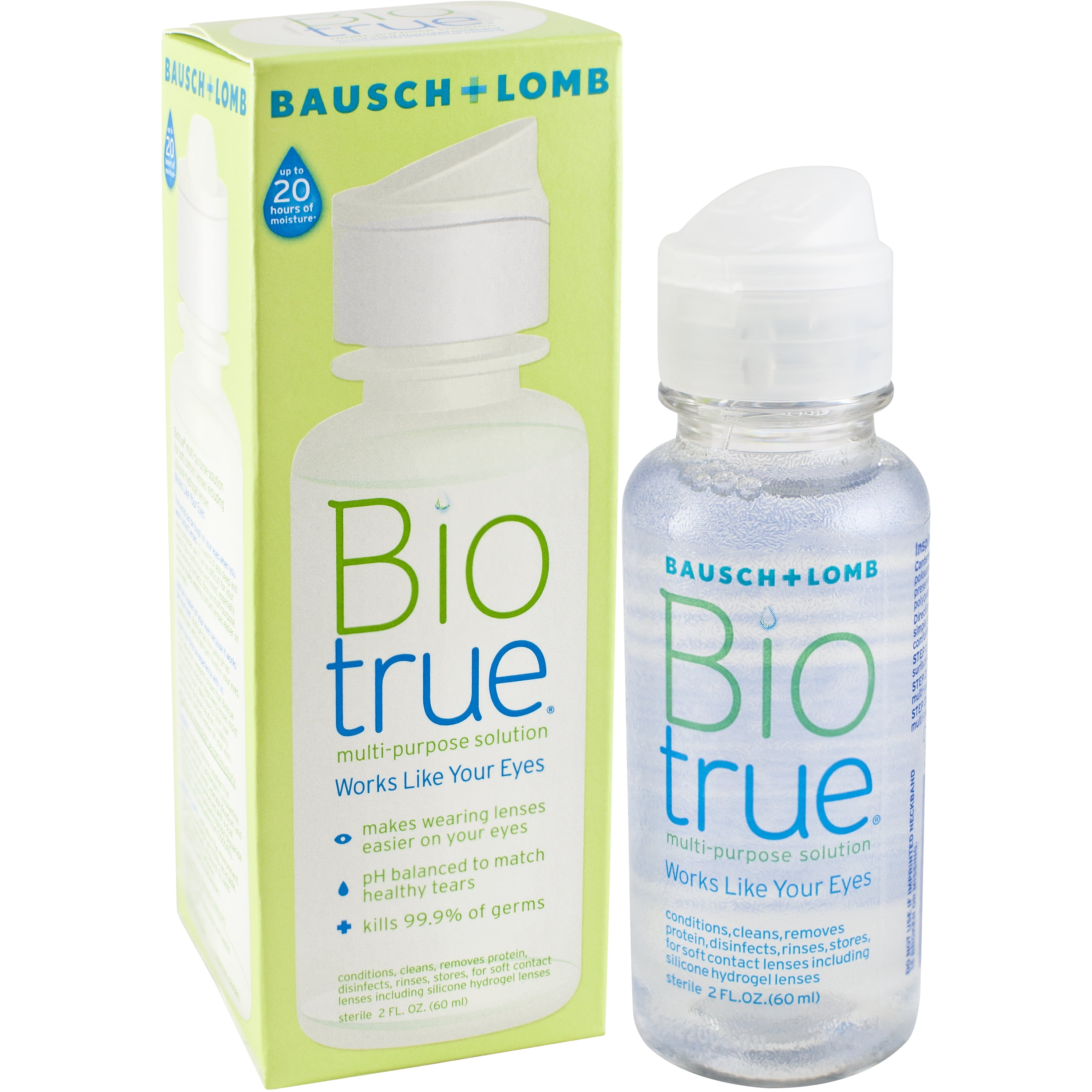 Bausch Lomb Biotrue Multi Purpose Solution 2 Fl Oz Walmart