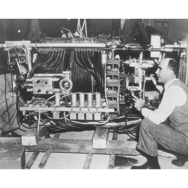 Dr. Carl Anderson Shows Newsmen His Cloud Chamber For Cosmic Ray ...