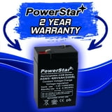 PowerStar 6V 5ah AGM SLA battery replaces Interstate SLA0905 - Walmart.com