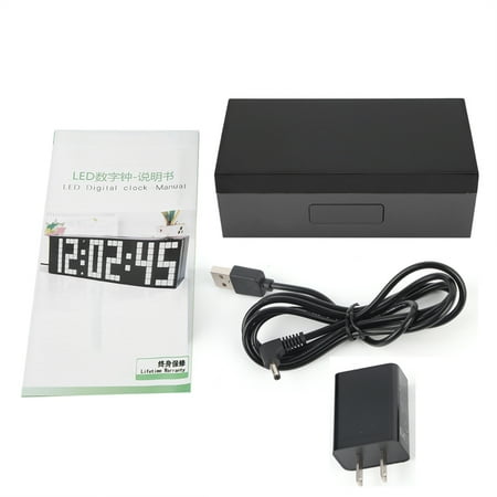 Digital Alarm Clock Desk Clock Large LED 4 Digital Version Alarm ...