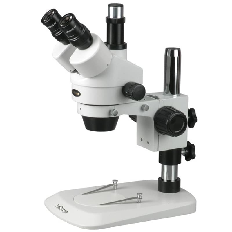AmScope 7X-45X Trinocular Industrial Inspection Zoom Stereo Microscope ...