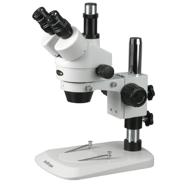 AmScope 7X-45X Trinocular Industrial Inspection Zoom Stereo Microscope ...