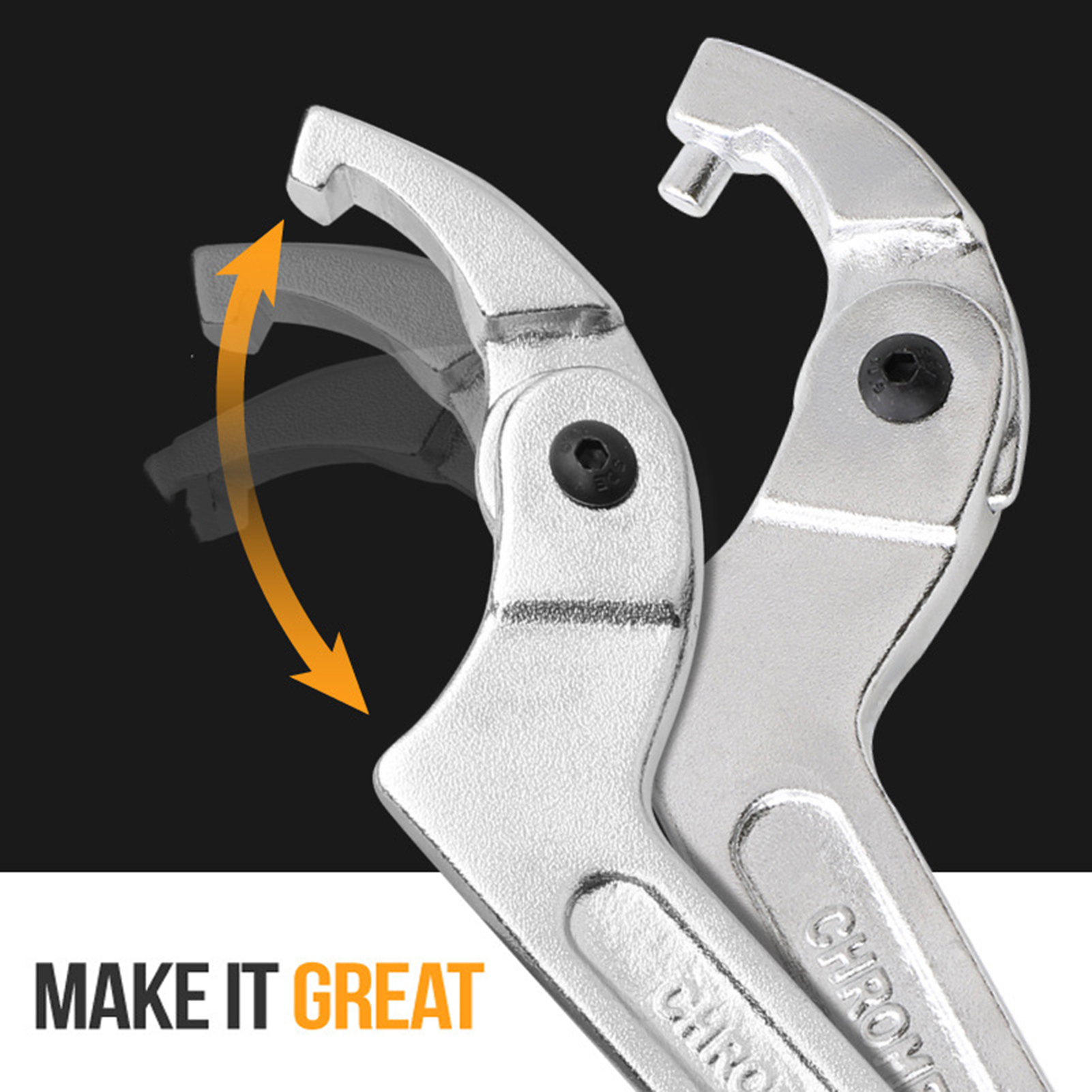 Universal Wrench Impact-Resistant, Movable Head, Adjustable Opening ...