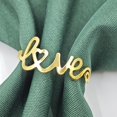 6pcs LOVE Napkin Rings for Wedding and Valentine's Day Table Decor ...