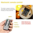 Tetou LED Flameless Candles, Ivory White, 3PCS with Remote Control, Flicker and Steady Modes ...