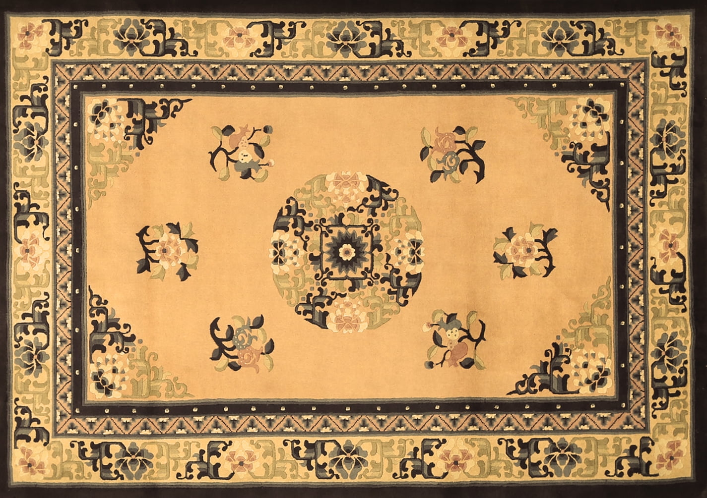 Ahgly Company Indoor Rectangle Oriental Brown Asian Inspired Area Rugs ...