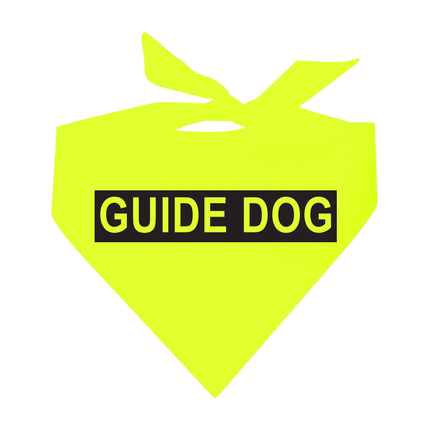 Guide Dog Neon Triangle Dog Bandana - Walmart.com