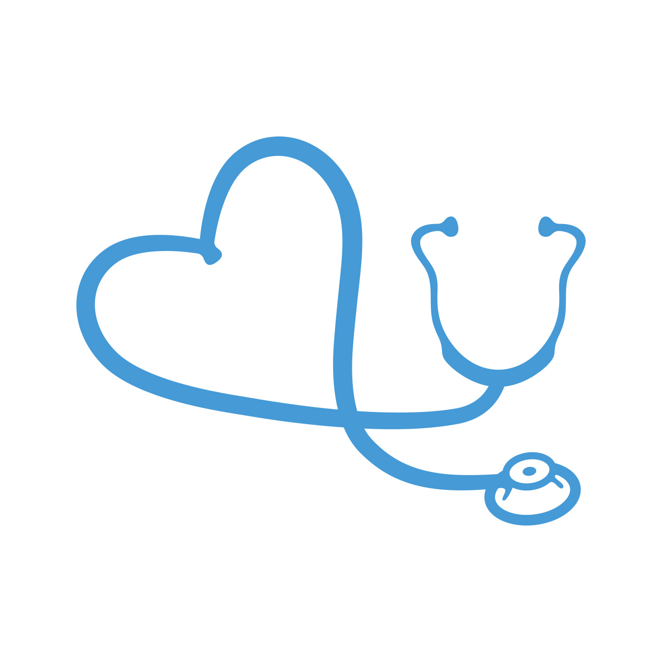 Heart Stethoscope Sticker Decal Die Cut - Self Adhesive Vinyl ...