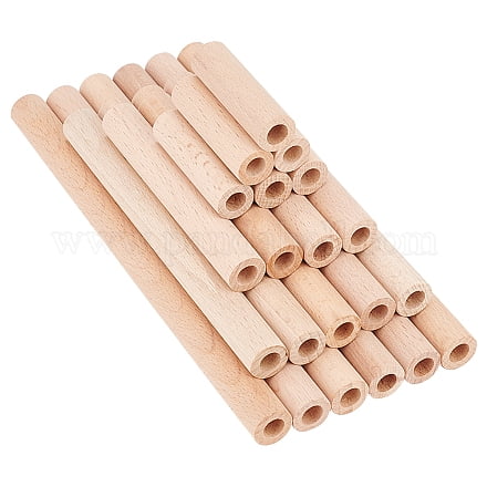 Click here for Nobrand 38pcs Hollow Wooden Rods 5/10/15/20cm Beec... prices