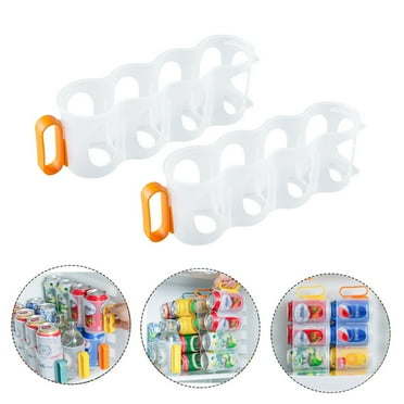 STONCEL Double Layer Plastic Can Organizer for Refrigerator, Beverage ...
