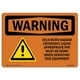 SignMission OS-WS-D-35-L-12023 OSHA Warning Sign - Cold Burn Hazard ...