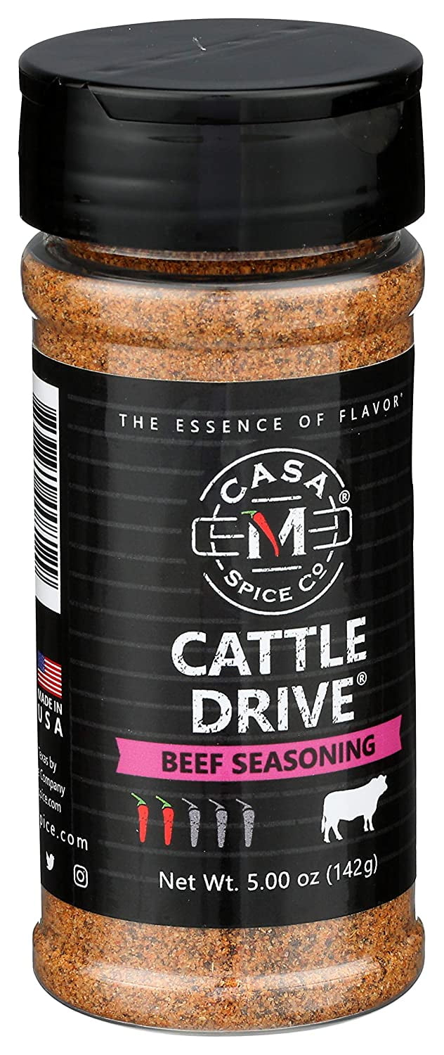 Casa M Spice Co® Cattle Drive® Beef Seasoning — Gourmet Steak Rub Rib ...