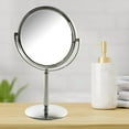 Jerdon 5 inch Diameter Table Top Mirror, 5X-1X Magnification, Chrome ...