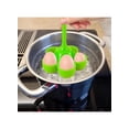 2pcs 5 Holes Egg Cooker, resistant Silicone Egg Boiler Egg Tray BPA ...