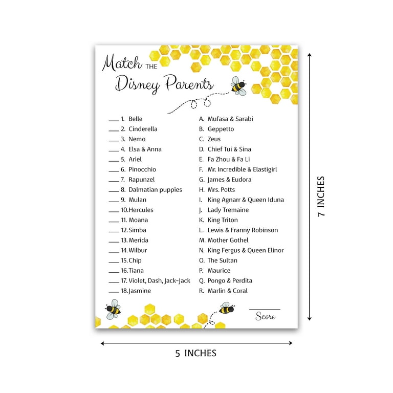 Bumble Bee Baby Shower Games