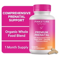 Pink Stork Premium Prenatal Multivitamin Supplements with Folate ...