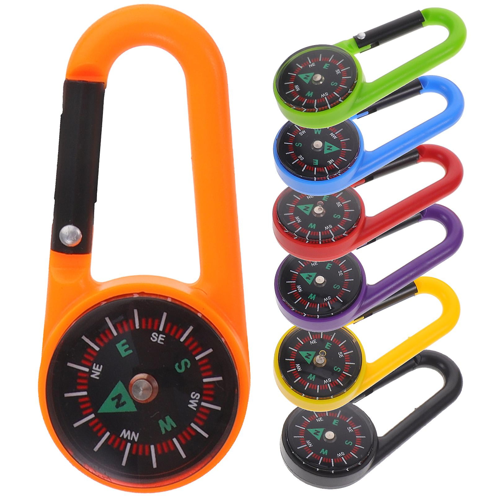 12pcs Portable Compass Pocket Compass Carabiner Compass Colored ...