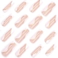 Clear, White, and Gold Long Ballerina Press on Nails, French Tip ...