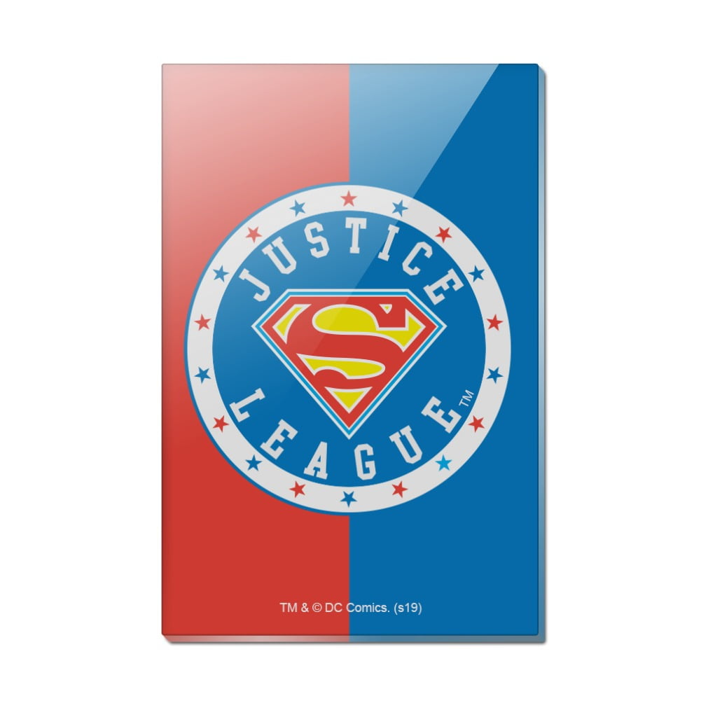 Justice League Superman Athletic Logo Rectangle Acrylic Fridge ...
