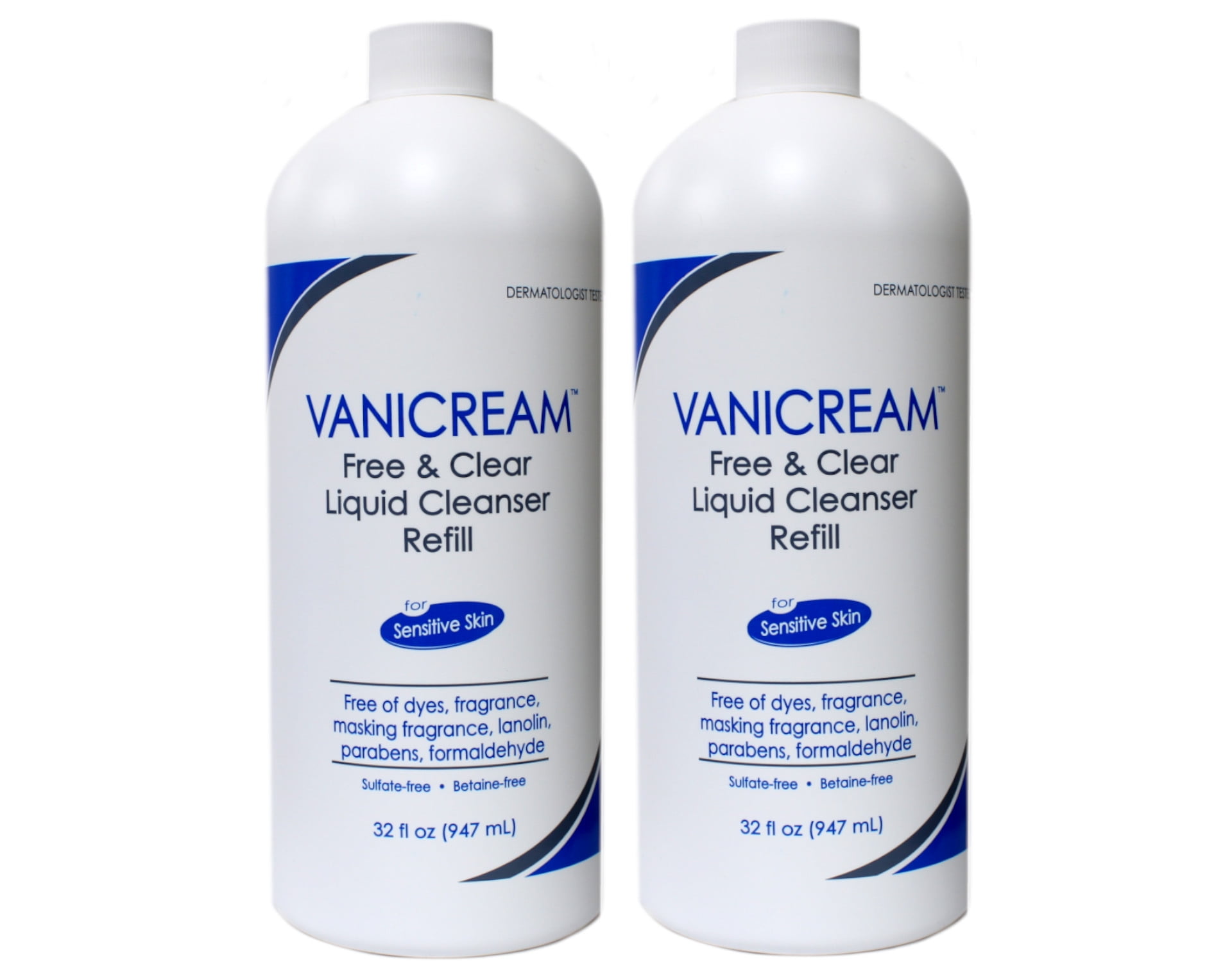 2 Pack Free & Clear Liquid Cleanser Refill for Sensitive Skin 32 Oz ...