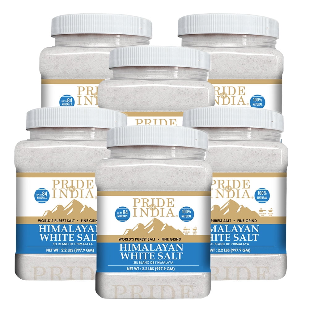 Click here for Pride Of India - Pack Of 6 - Himalayan White Salt... prices