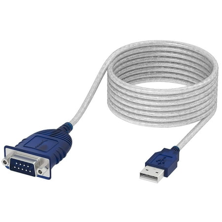 SABRENT USB 2.0 to Serial (9-Pin) DB-9 RS-232 Converter Cable, Prolific ...