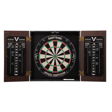 Viper League Pro Sisal Dartboard Starter Kit with Steel Tip Darts ...