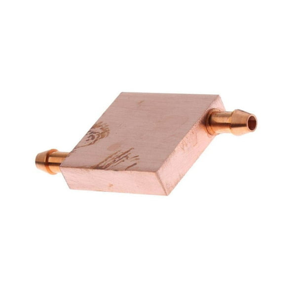 Water Cooling Block for CPU Liquid Radiator Heatsink 40x40mm Copper ...