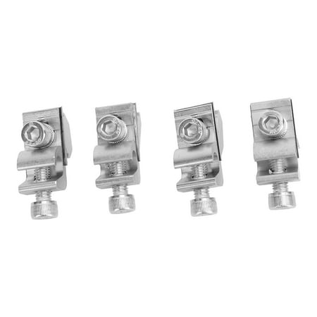 4 Pcs Solar Panel Ground Clamp Steel Weather Proof Solar Earthing Lugs ...